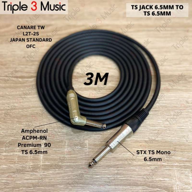 Promo Kabel Instrument Jack Gitar Ts To Ts L 3m Canare Japan Standard ...