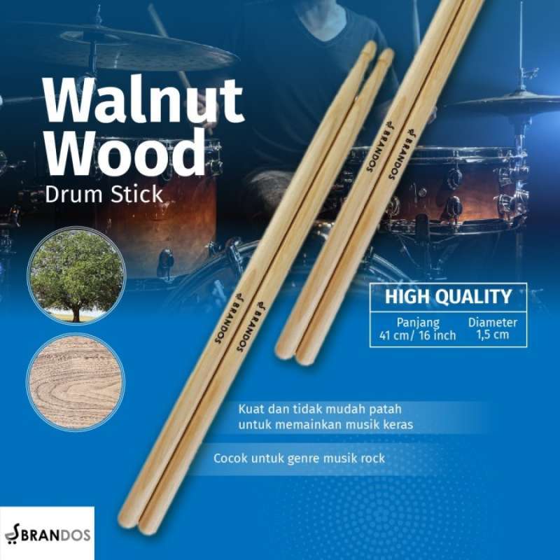 Promo Stick Drum Kayu Hickory Walnut Oak Maple Ukuran 5a Impor Stkd ...