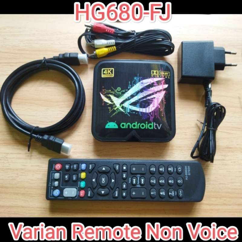 Jual Stb Android Box Tv 4k Uhd Hg-fj Os 10 Voice Command Unlock Root ...