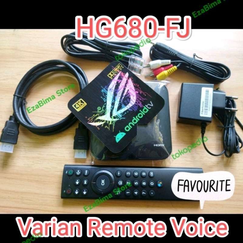 Jual Stb Android Box Tv 4k Uhd Hg-fj Os 10 Voice Command Unlock Root ...