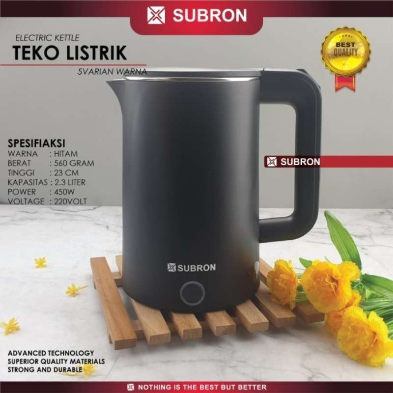 Jual Teko Termos Listrik Pemanas Air Electric Listrik Subron - Hitam 2 ...
