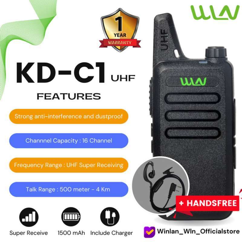Jual Wln Winlan Ht Walkie Talkie Satuan Kd-c1 Uhf + Hf Di Seller Circlet - Cengkareng Timur ...