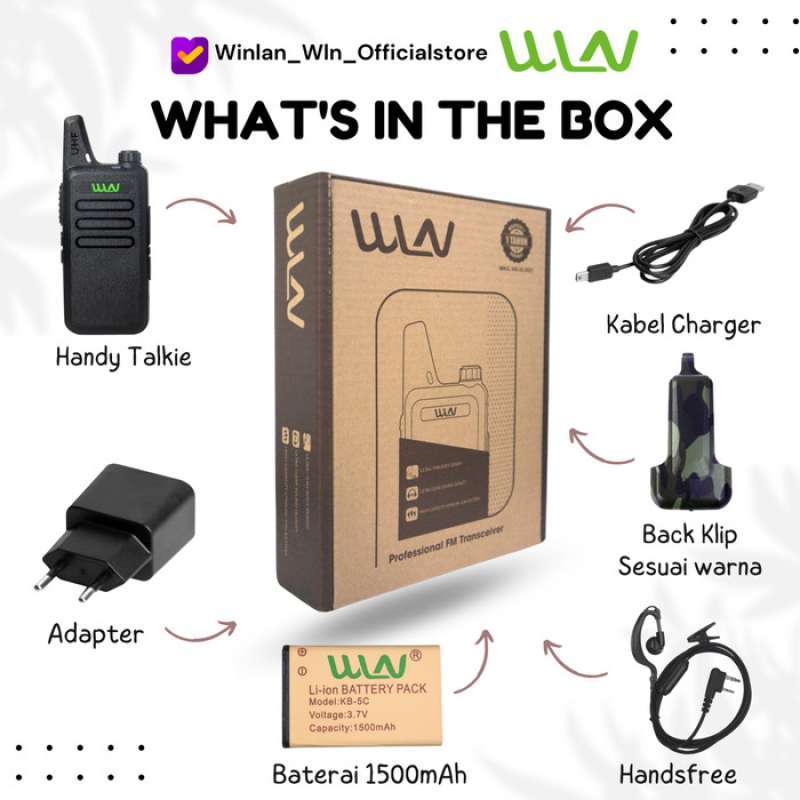 Jual Wln Winlan Ht Walkie Talkie Satuan Kd-c1 Uhf + Hf Di Seller Circlet - Cengkareng Timur ...