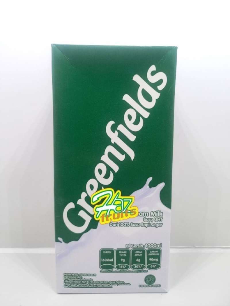 Jual Susu Uht Fullcream Greenfields 1 Liter / Carton 12 Pcs Di Seller ...