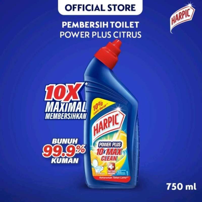Jual Harpic Power Plus Original / Citrus Cairan Pembersih Toilet / Kloset 750 Ml Di Seller ...