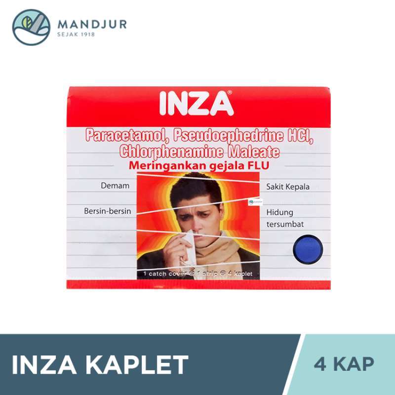 Jual Inza 4 Kaplet - Meringankan Gejala Flu Di Seller Apotek Mandjur ...
