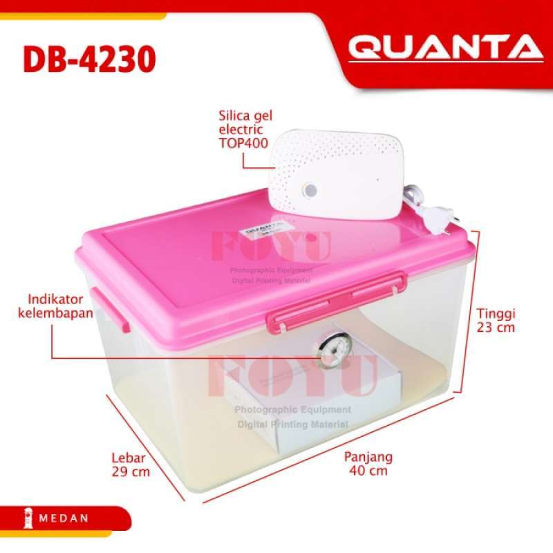 Jual Quanta | Dry Box 19l Dengan Silica Gel Elektrik Quanta Db-4230 Di ...