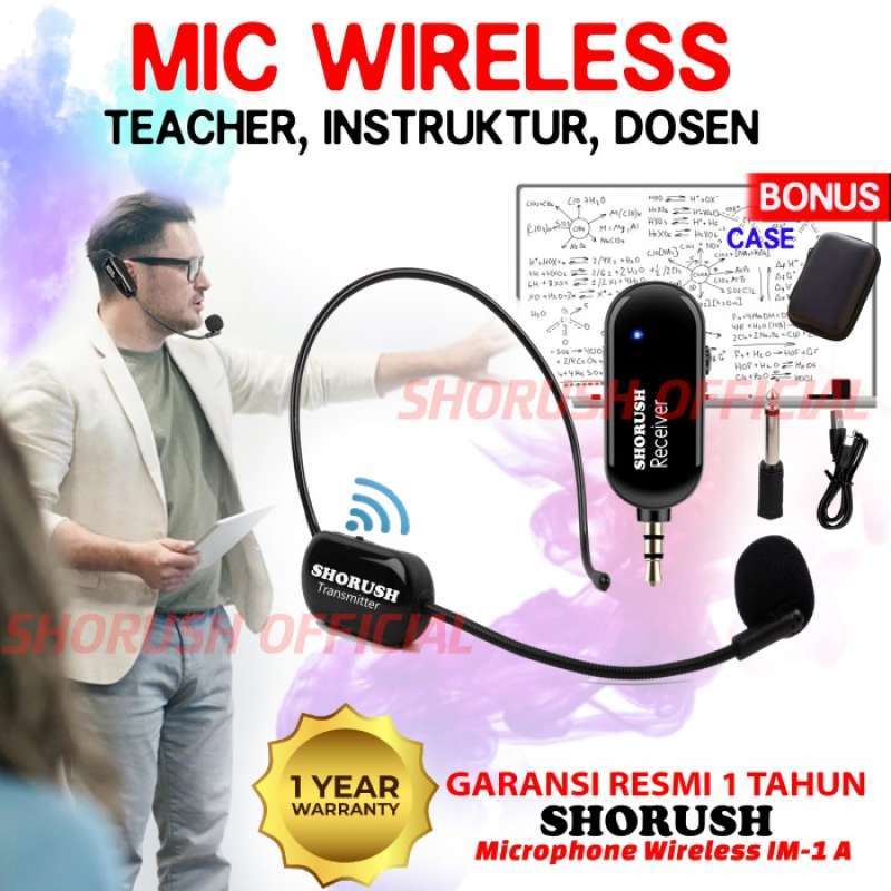 Jual Shorush Im 1 A Mikrofon Mic Clip On Wireless Bando Instruktur Guru Di Seller Circlet ...