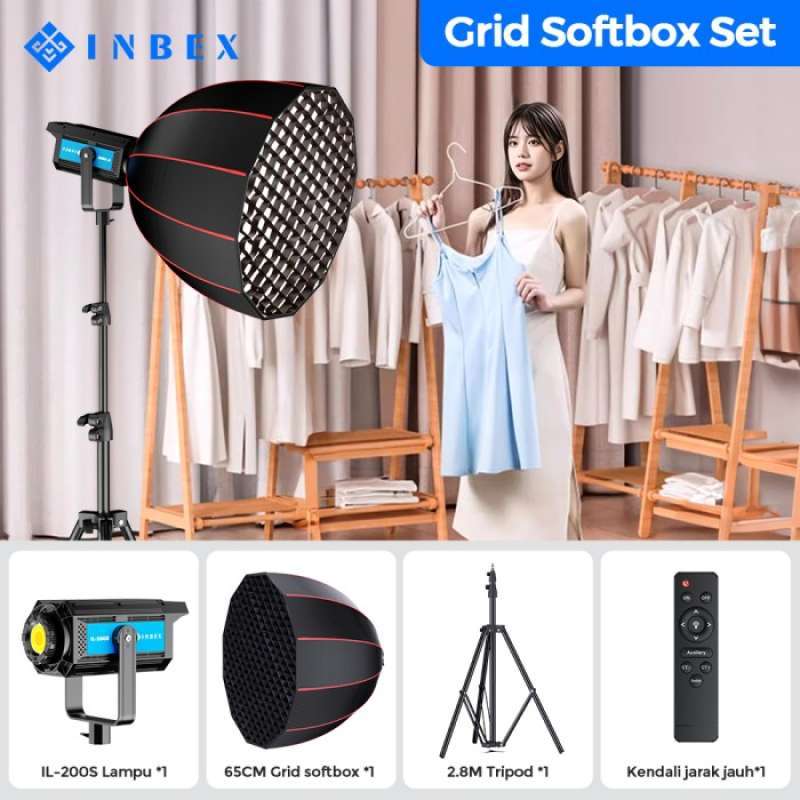 Jual Inbex New!200w Il-200s: Lampu Video Led Daylight Cri 98 Untuk Live ...