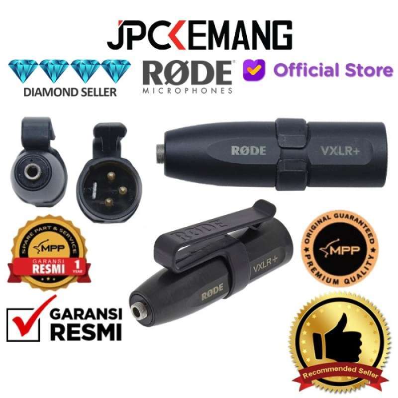 Jual Rode Vxlr+ Vxlr Plus 3.5mm Trs Female To Xlr Male Adapter Original ...