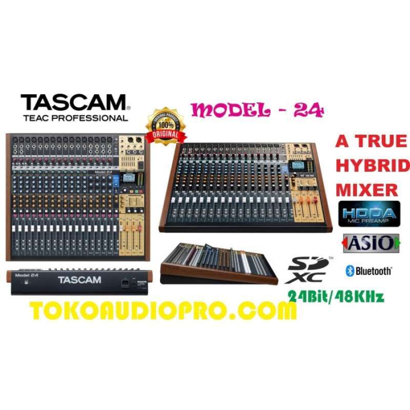 Jual Mixer Tascam Model 24 Multi-track Live Recording Mixing Console Di ...
