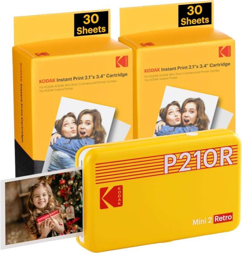 Jual Kodak Mini 2 Retro Portable Instant Photo Printer, Wireless ...