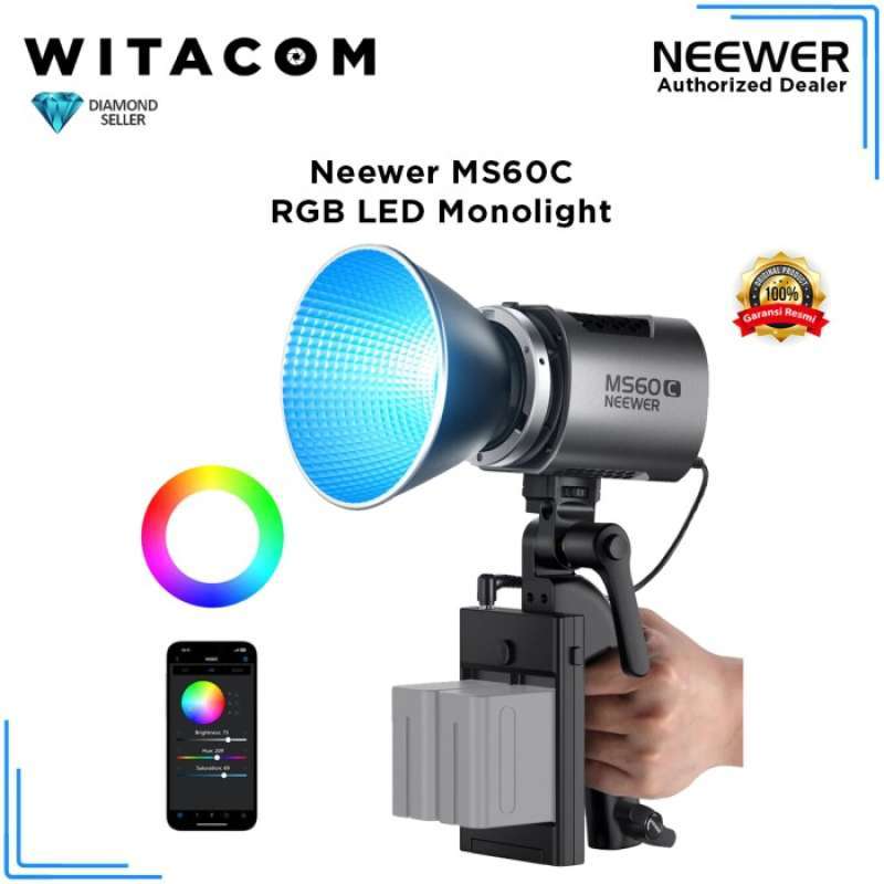 Promo Neewer Ms60c / Ms 60c Rgb Led Monolight - Original Diskon 23% Di ...