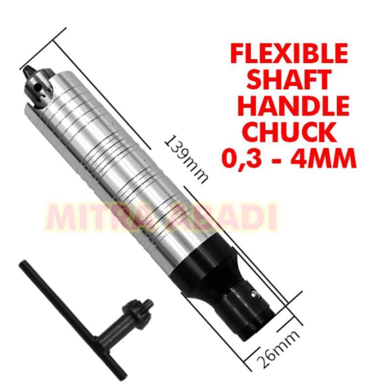 Promo Kabel Extension Flex 6mm + Flexible Shaft Handle Chuck 0,3-4mm ...