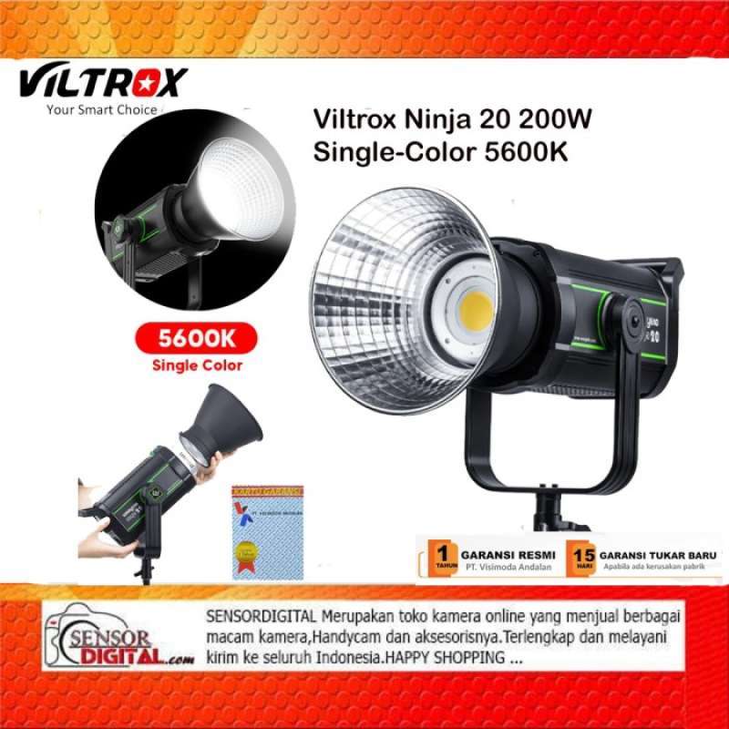 Promo Viltrox Ninja 20 200w Single-color 5600k Cob Led Light Lampu Studio Diskon 23% Di Seller ...