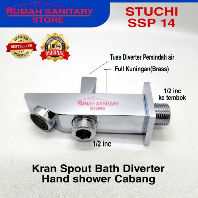 Promo Stuchi Ssp14 Spout Kran Bath Tanam Bath Spout Diverter Hand ...