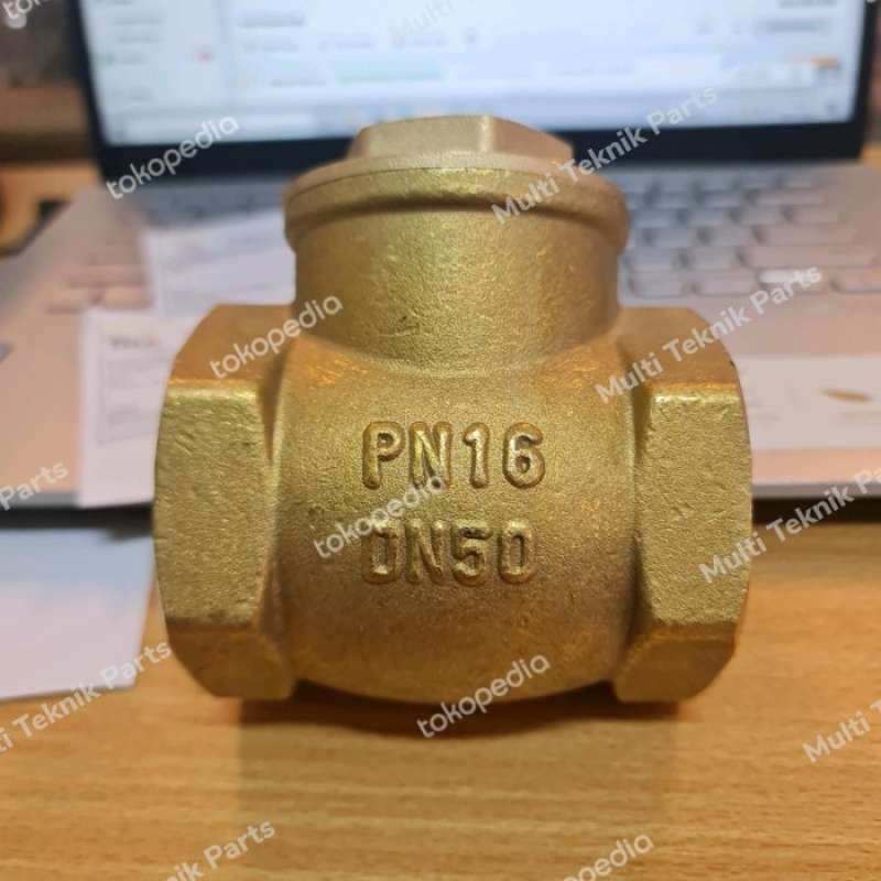 Promo Swing Check Valve Kuningan / Klep Tabok Brass / Bronze 2 Inch ...