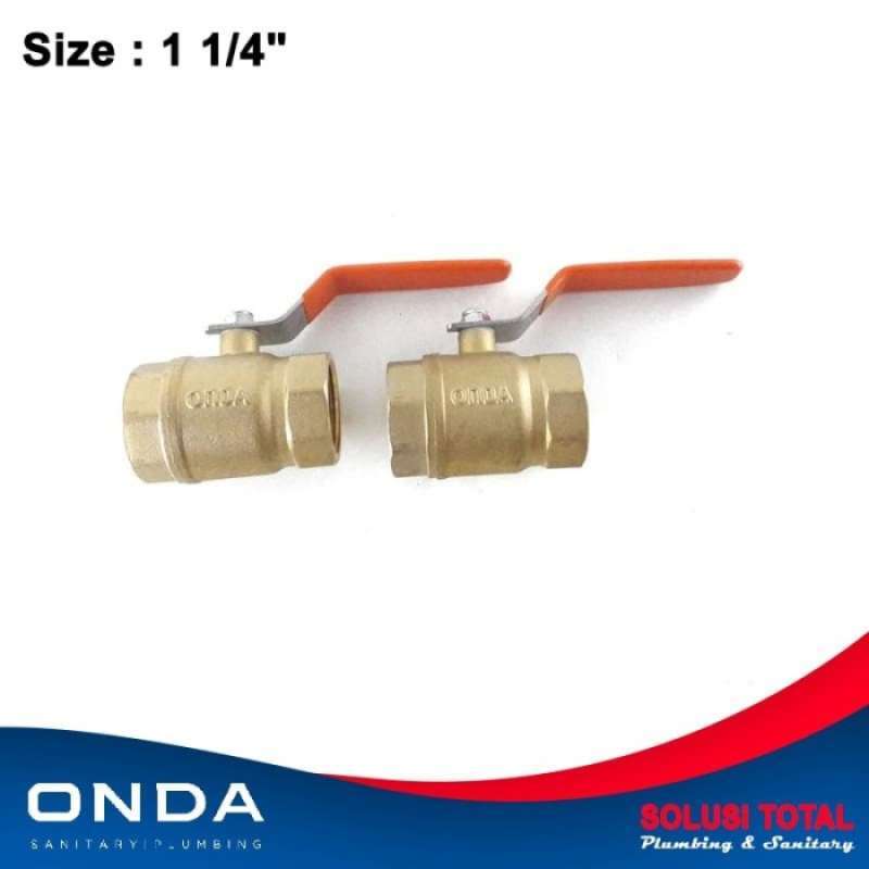 Promo Ball Valve Kuningan 1 1/4 Stop Kran 1-1/4 Inch Brass Keran Diskon 23% Di Seller Riade ...