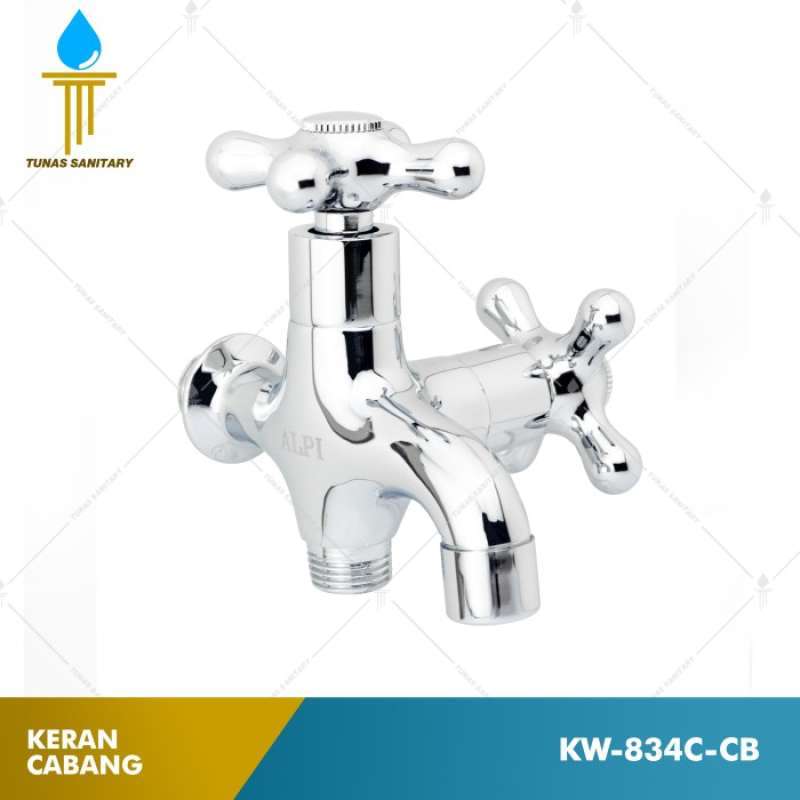 Promo Keran Kran Cabang Tembok Cross Baling Kuningan Alpi -843c-cb Diskon 23% Di Seller Riade ...
