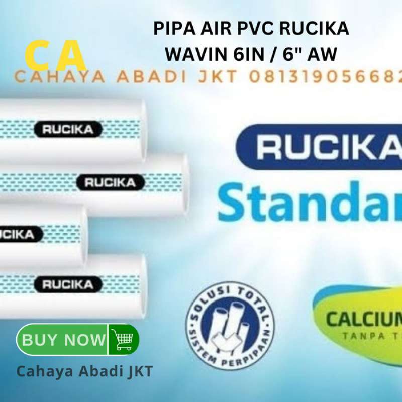 Promo Pipa Air Pvc Rucika Wavin 6in / 6 Aw Diskon 23% Di Seller Riade Store - Cengkareng Barat ...