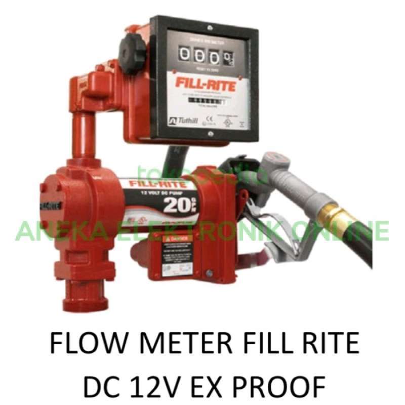 Promo Pompa Transfer Bensin Dc 12v Explosion Proof Flow Meter Fill Rite ...