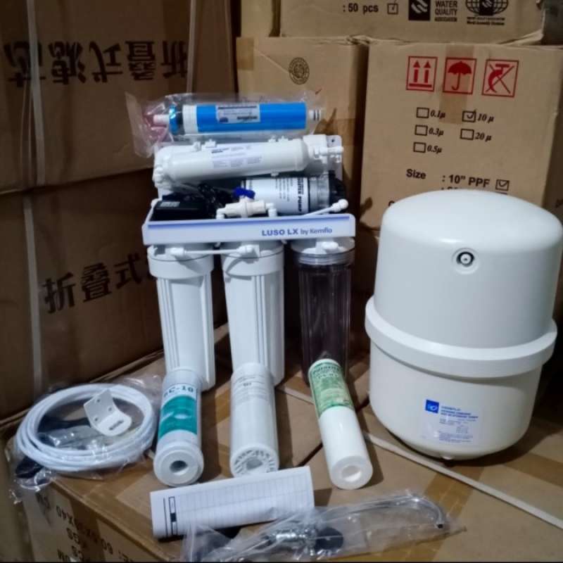 Promo Mesin Ro 100 Gpd Kemflo Reverse Osmosis 100gpd 5stag Filter Air ...