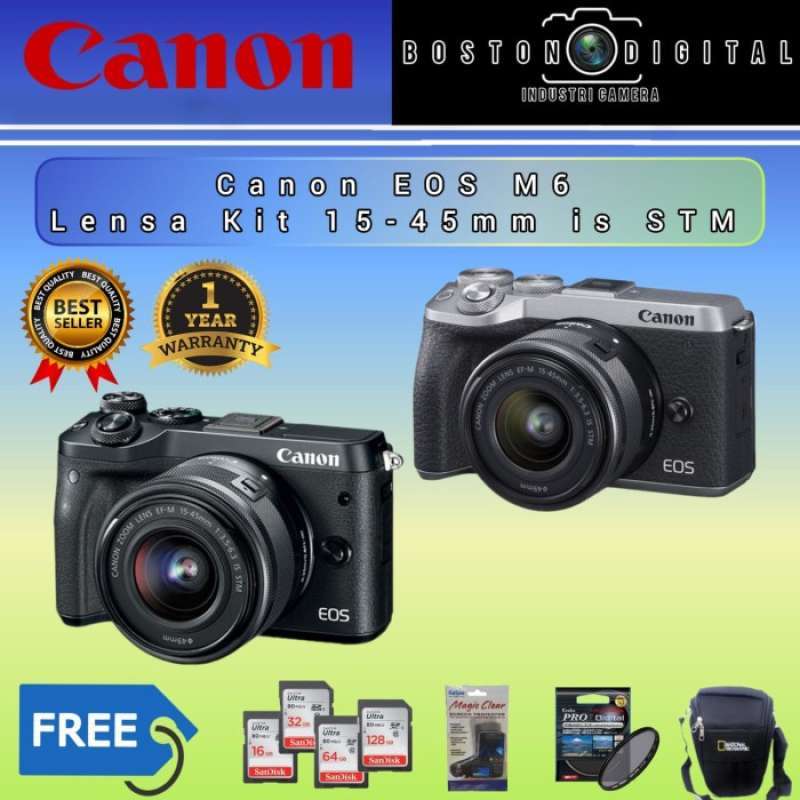 Promo Eos M6 Kit 15-45mm Is Stm / M6 Kit 15-45mm Is Stm Diskon 23% Di ...