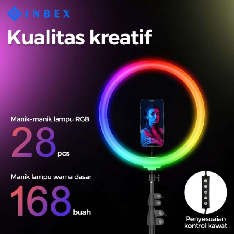 Jual Inbex 20cm Ring Light+flexible Arm Stander Tripod Mount For Makeup ...