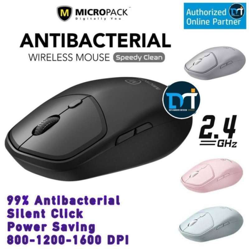 Promo Micropack Mp-726w - 2.4ghz Wireless Antibacterial Silent Click Mouse Diskon 23% Di Seller ...