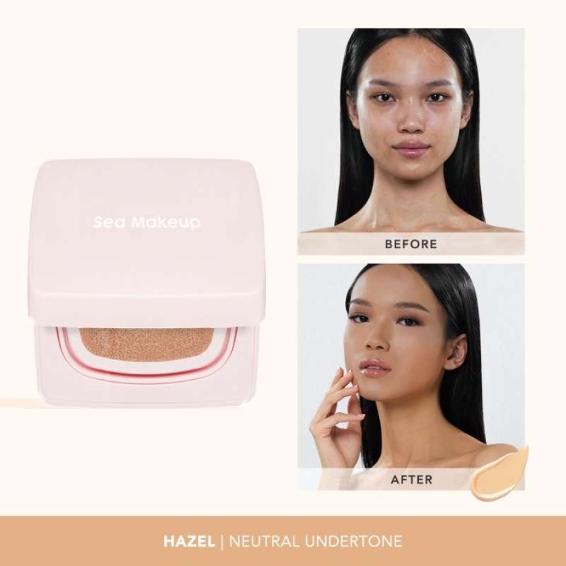 Promo Sea Make Up Fix And Flawless Acne Cushion - Full Coverage Cushion ...
