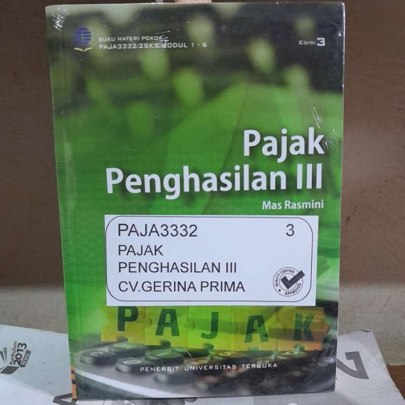 Jual Pajak Penghasilan 3 Edisi 3 Ut - Mas Rasmini Di Seller Circlet ...