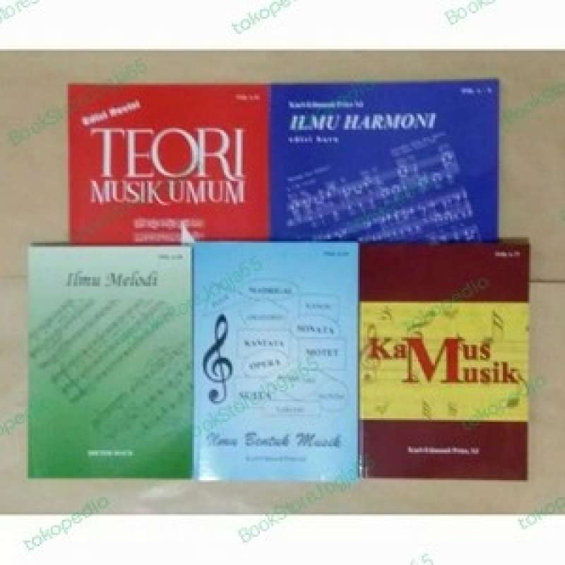 Jual 5 Buku Teori Musik Umum, Ilmu Harmoni,melodi, Bentuk Musik,kamus ...