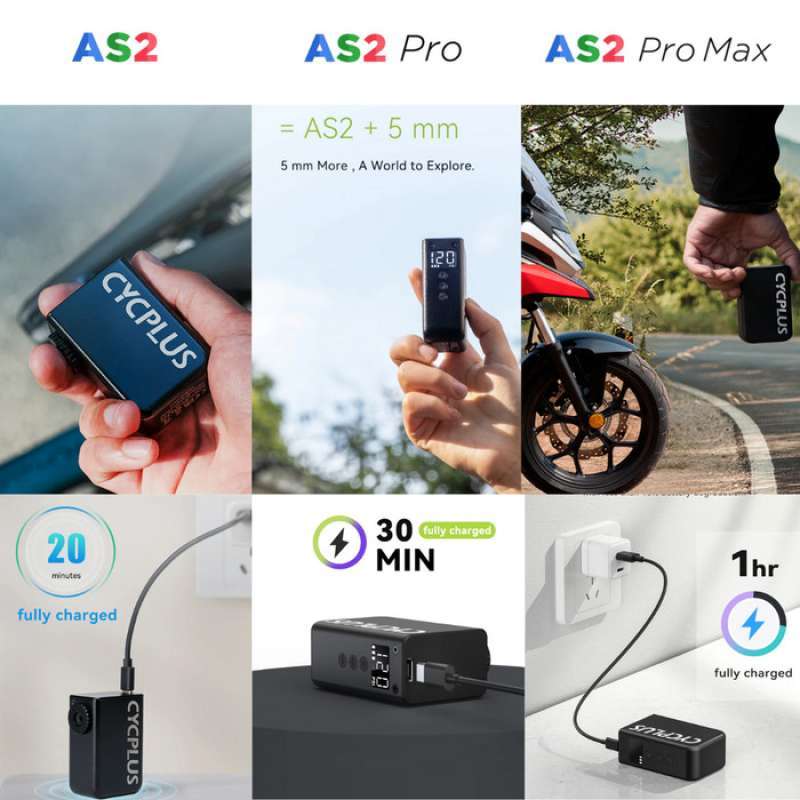 Promo Cycplus Tiny E-pump Cube - Tiny Bike Pump 100psi 90 Detik Full Diskon 33% Di Seller ...