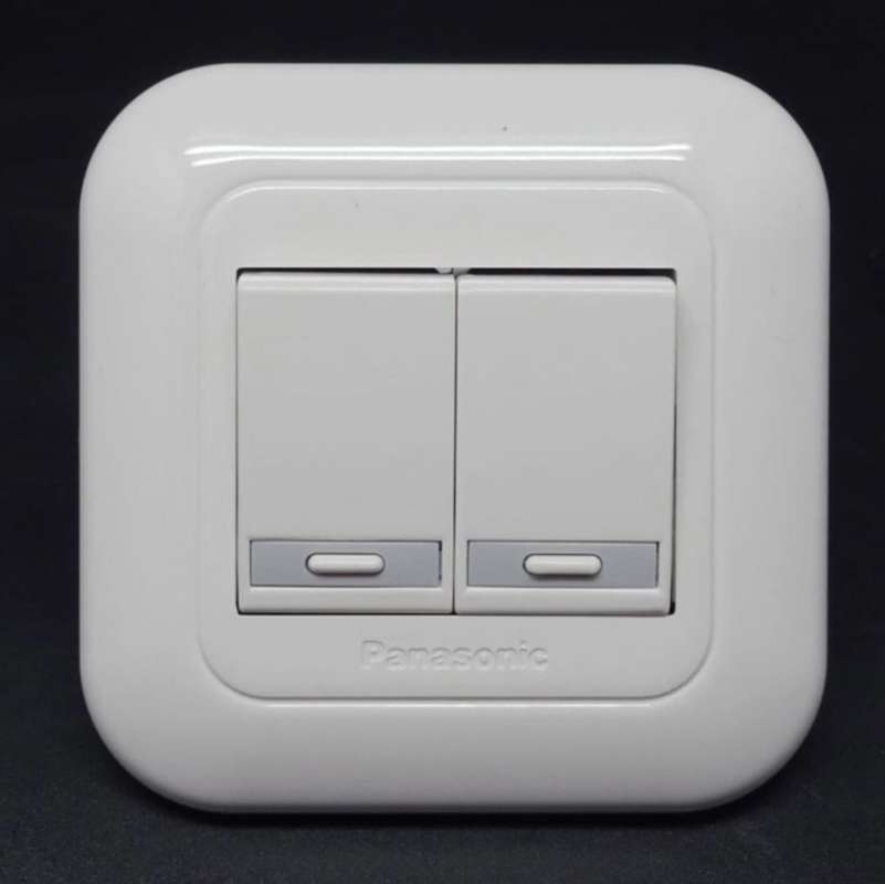 Jual Saklar Seri Panasonic Tanam / On - Off Ganda Wide Series Panasonic ...