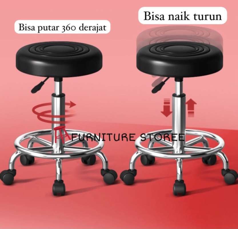 Promo Kursi Barstool Kursi Bar Salon Kursi Salon Kursi Meja Rias Roda ...