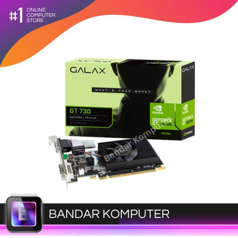 Promo Vga Card Galax Gt 730 4gb Ddr3 128 Bit Nvidia Geforce Diskon 23% Di Seller Scrollbox Store ...