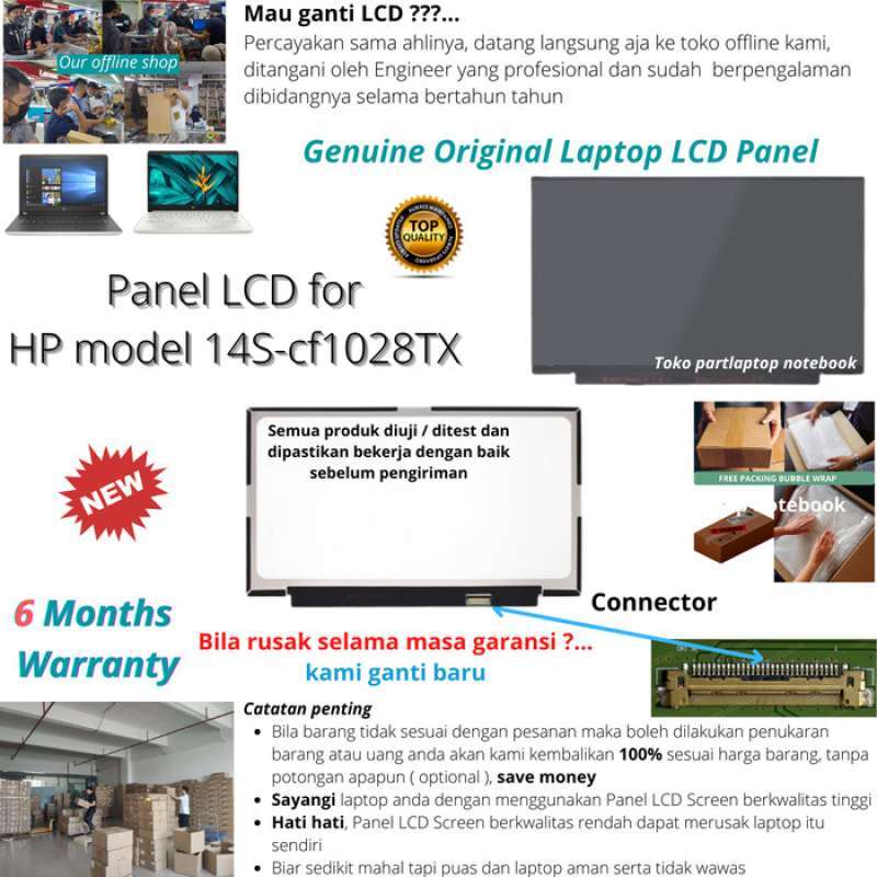 Promo Jual Layar Lcd Model 14s-cf1028tx, 14-dh0035tx Diskon 23% Di ...