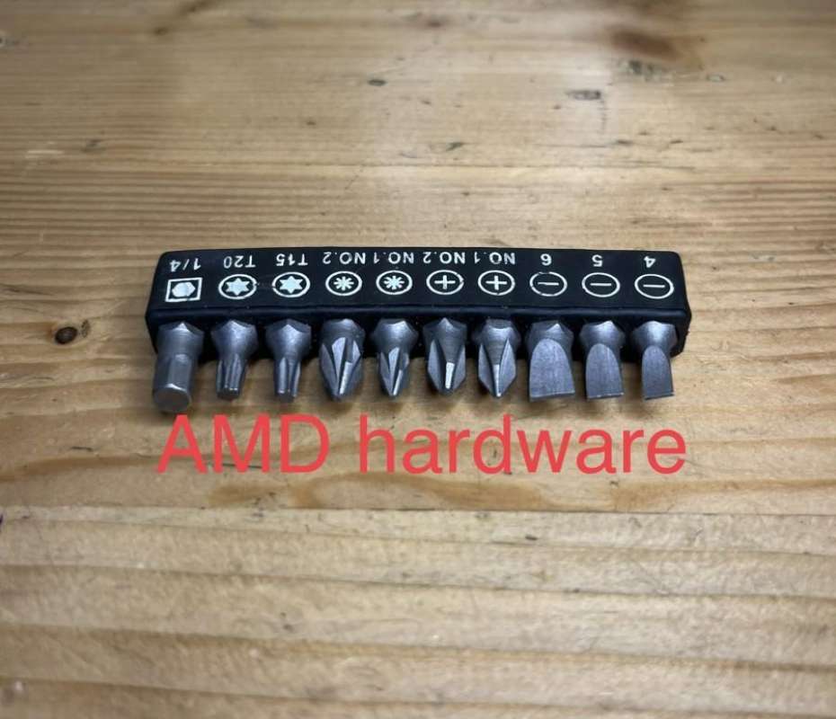 Jual Mata Obeng Mini Set 10pcs U/ Mesin Bor Cordless/listrik ...