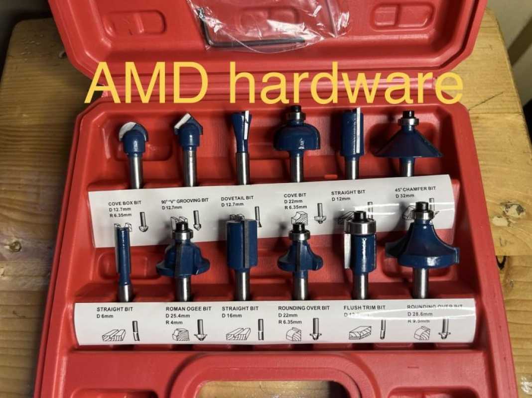 Jual Mata Profil Router Trimer Set 12 Pcs Jld Profile Ukir Kayu (ryu ...