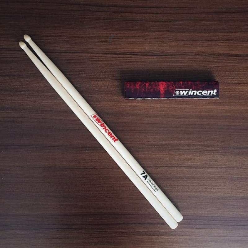 Jual Wincent Drumstick 7a 7axl Hickory Maple Round Tip / Stik Drum - 7a ...