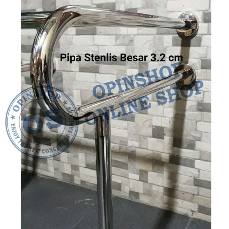 Promo Disable Toilet Grab Bar Stenlis Steel Pipa Besar Sangat Kokoh Dan ...