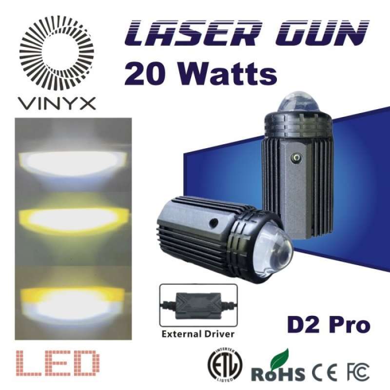 Promo Lampu Sorot Tembak Laser Gun Led Vinyx D2 Pro 20w Motor Mobil ...
