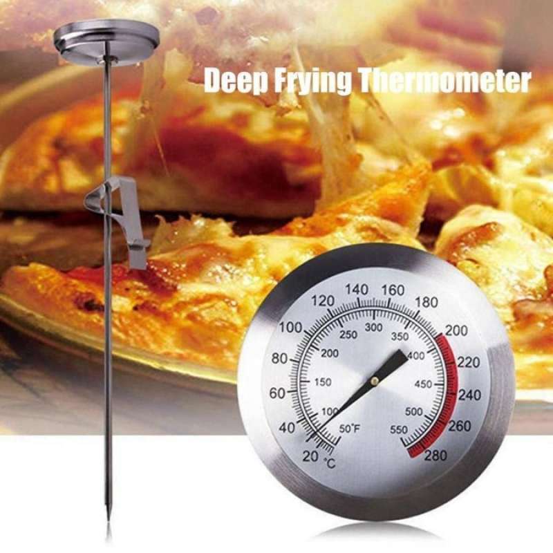 Promo Frying Thermometer 40cm Ukur Suhu Minyak Air Stainless Steel ...