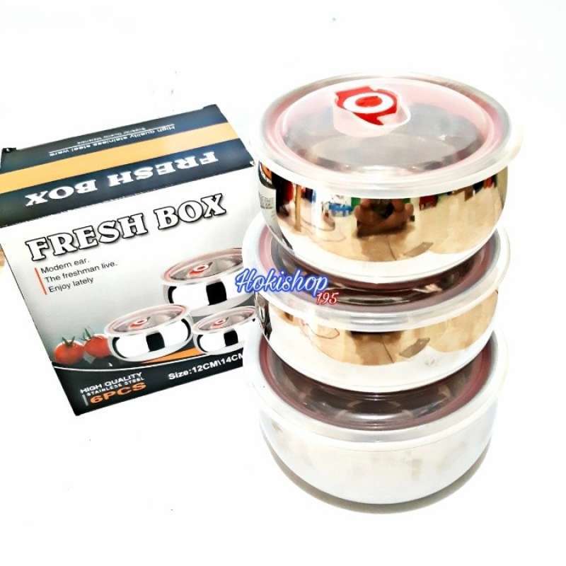 Promo Lunch Box Set Isi 3 Pcs/food Container Tempat Penyimpan Makanan ...