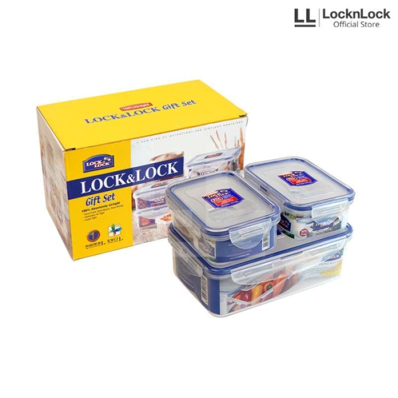 Promo Locknlock Food Container Gift Set 3p Tempat Makan Isi 3pcs ...