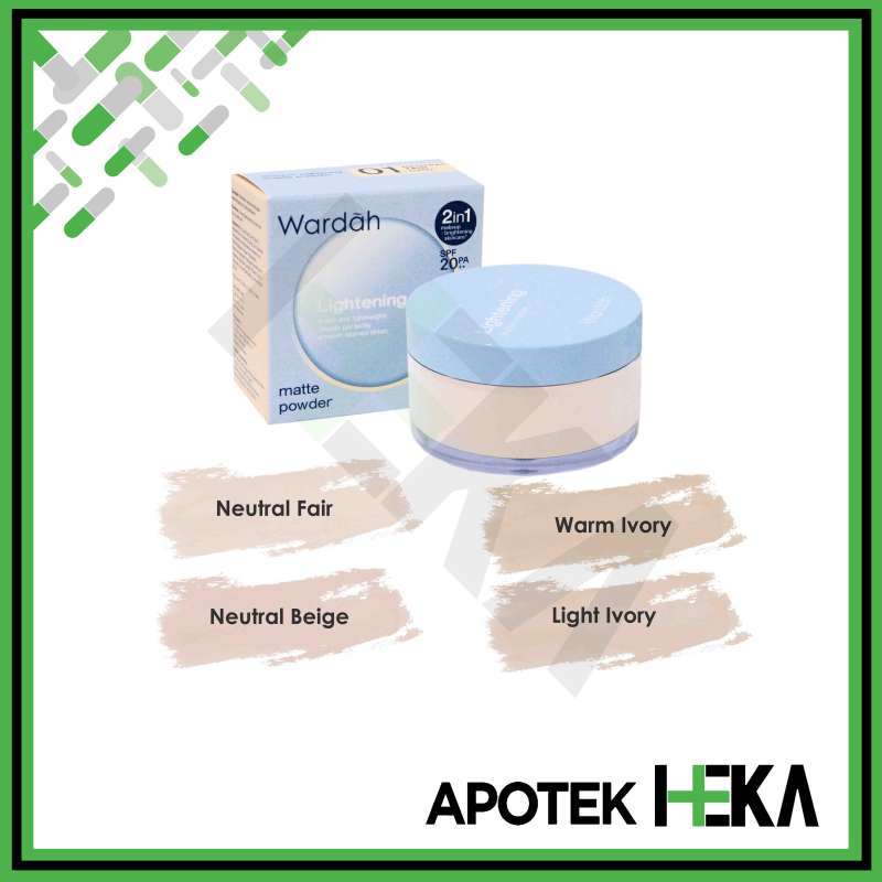 Jual Wardah Lightening Matte Powder Natural Matte Finish 20 Gr Di ...