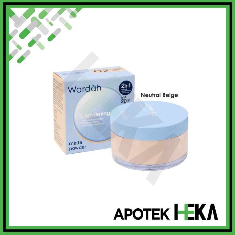 Jual Wardah Lightening Matte Powder Natural Matte Finish 20 Gr - 02 ...