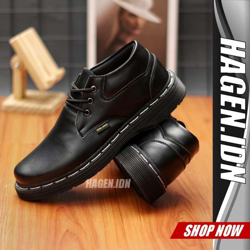 Promo Bacchi Sepatu Docmart Formal Pantofel Pria Hitam Kerja Kuliah ...
