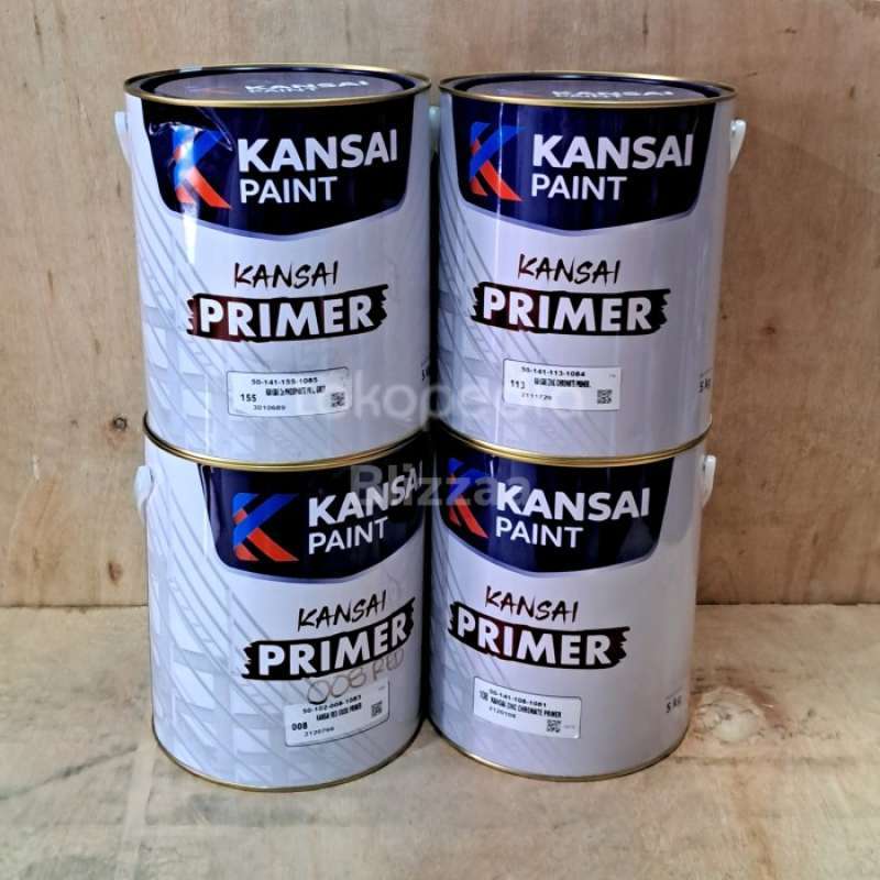 Promo Kansai Zinc Chromate 5kg Red Oxide 008 Cat Dasar Kayu Besi 5kg ...