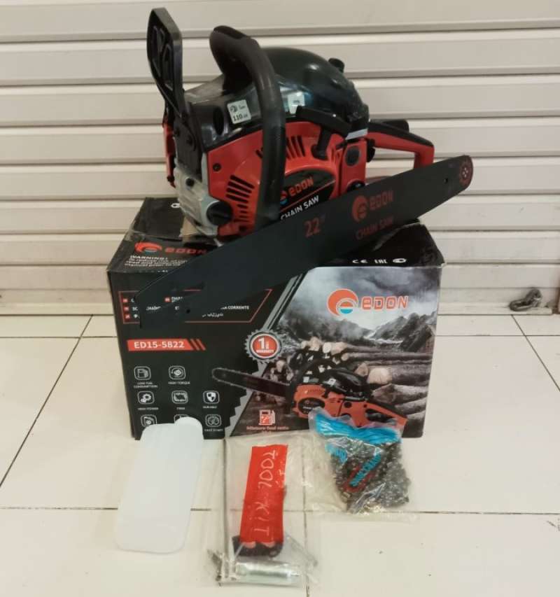 Promo Edon Mesin Gergaji Potong Kayu Chain Saw Ed15-5822 Termurah ...